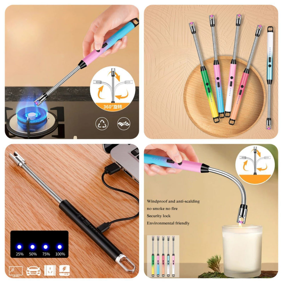 Spark Lighter with USB Charging, Flameless Windproof. – buy&relax
